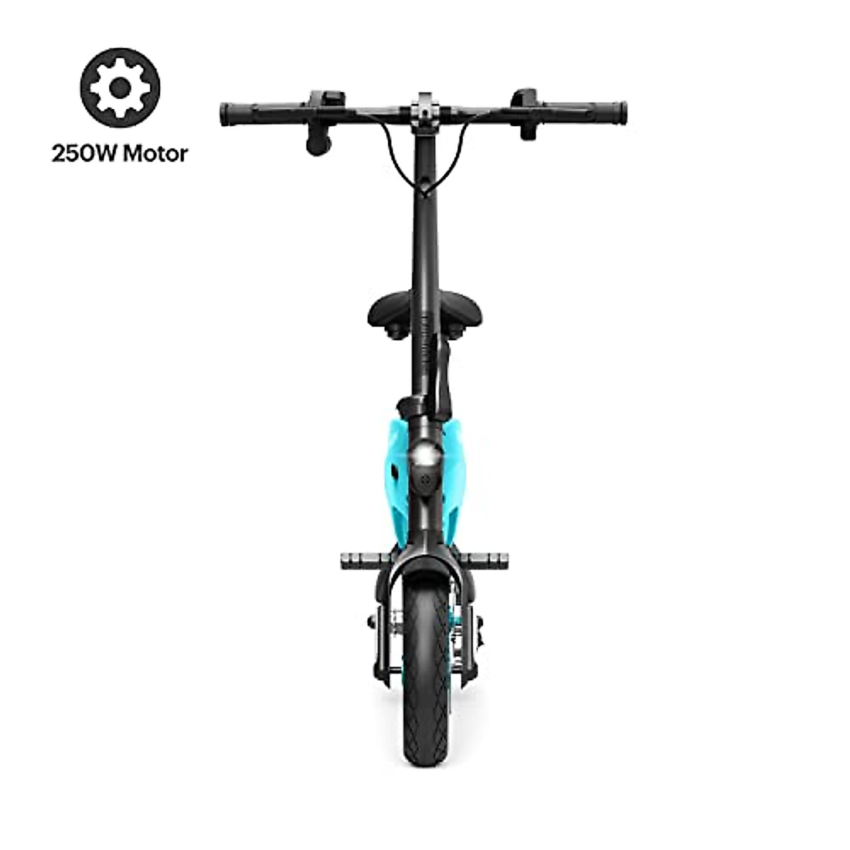 Jetson LX10 Folding Electric Ride-On - Includes Easy Folding Mechanism, 250 Watt Motor, Top Speed of 15.5 mph, Twist Throttle, 10" Wheels, With Pegs, Blue, JLX10-BLU