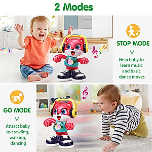 Baby Toys 12-18 Months Dancing Cat Toys for 1 Year Old Boys Girls with Music & Recording Kids Interactive Early Learning Educational Toddler Toys for 1 2 3 Year Old Boys Girls Birthday Xmas Gift