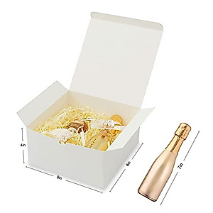 YUEFANBOX White Gift Boxes 8×8×4 lnches,12Pack, Paper Gift Box with Lids for Gift Packaging, Bridesmaid Proposal Box, Birthday Party Favor Box, Christmas Gift Boxes, Easy Assemble Gift Boxes Bulk