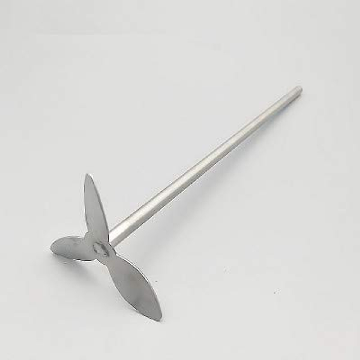 YUCHENGTECH Three Blade Stirring Rod Stirring Bar Electric Overhead Stirring Rod Anchor Paddle Mixer Shaft Rod Stainless Steel Stirrer 7.8x2.2x0.23in for Lab Industrial Mixing