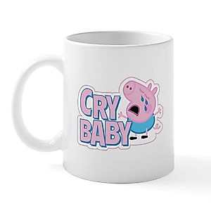 CafePress George Pig Cry Baby Mugs Ceramic Coffee Mug, Tea Cup 11 oz