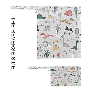 GOODOLD 2pcs Travel Wet and Dry Bag, Fashion Waterproof Wet Bags for Diapers, Swimwear, ect. Beach/Travel, Carton Dinosaur
