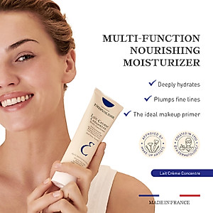 Embryolisse Lait-Crème Concentré, Multifunction Daily Moisturizer, Primer, and Makeup Remover, Suitable for All Skin Types. French Face Cream With Shea Butter & Aloe Vera, 2.54 Fl Oz