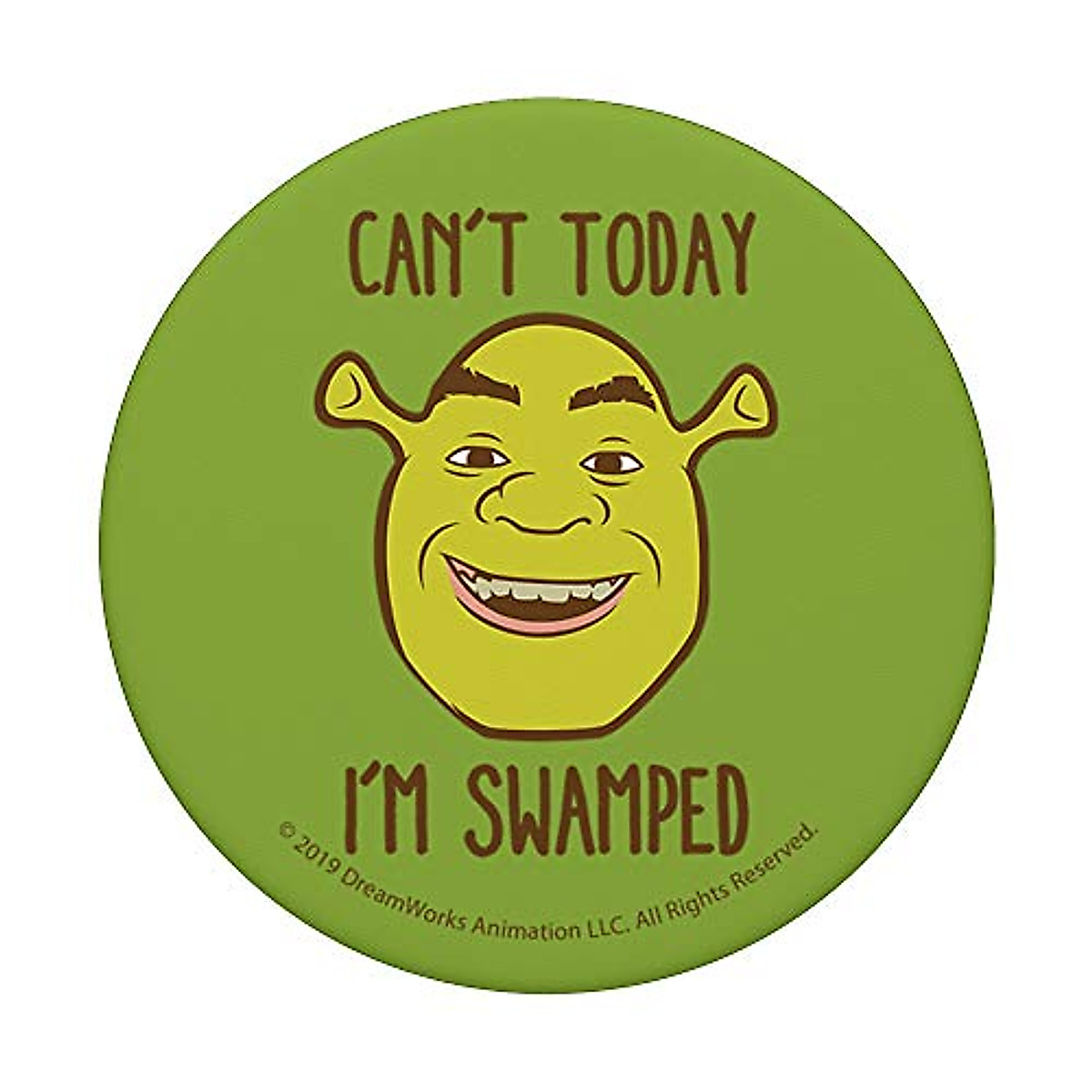 Shrek Can't Today I'm Swamped Cartoon Portrait PopSockets PopGrip: Swappable Grip for Phones & Tablets