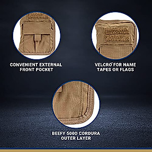 T3 Data Book Cover, Tactical Notebook Organizer Case, Heavy-Duty Document and Hiking Journal Case Coyote Tan