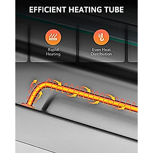 WILPREP Commercial Food Warmer for Parties Hotels Restaurants, 1200W Buffet Server and Warmer, 4pc Electric Warming Tray for Food or Sauces, Catering Food Warmer with 4 Stainless Steel Chafing Dishes