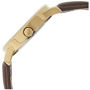 Timex Men's TW2P75800 Easy Reader 38mm Brown/Gold-Tone/Cream Leather Strap Watch