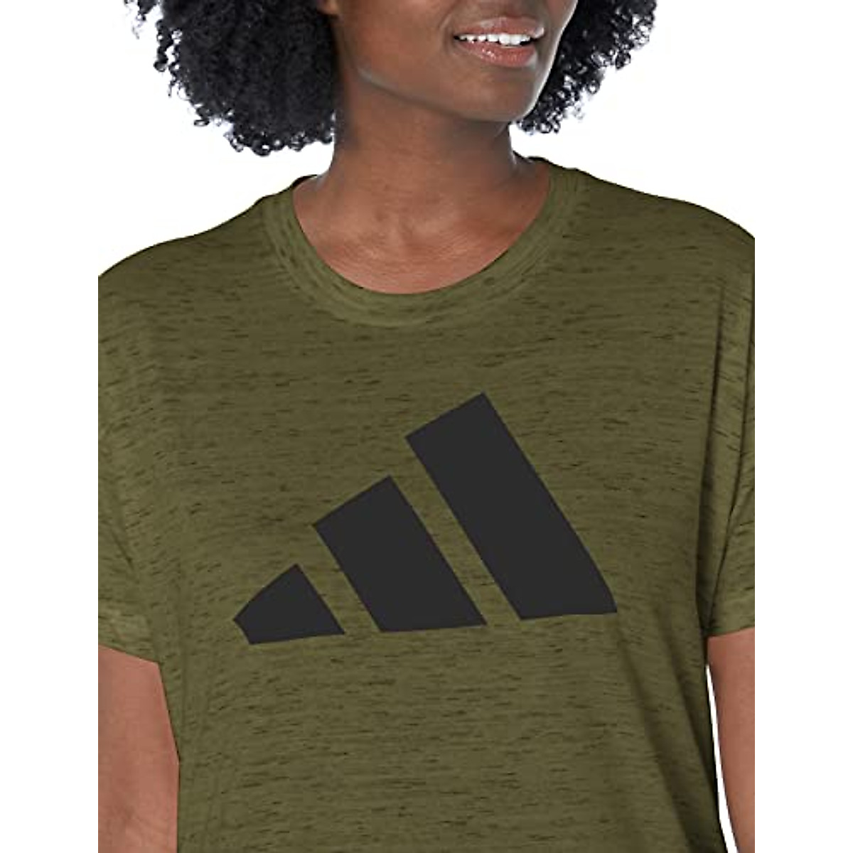 adidas womens Win 2.0 Tee Wild Pine Melange Small