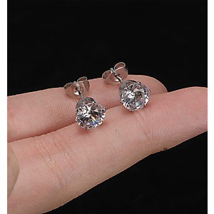 TC-SMAR 4 Pack Disposable Ear Piercing Gun Kit With Built-in transparent Cubic Zirconia Ear Studs