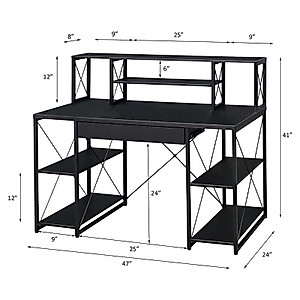 Acme Furniture Amiel Desk, Black