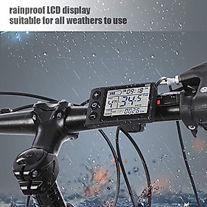 Junluck Motor Brushless Controller + LCD Display, Waterproof LCD Display Panel 5 Gear Adjustable Electric Bicycle E-Bike Scooter Brushless Controller Kit(1000W 60V)