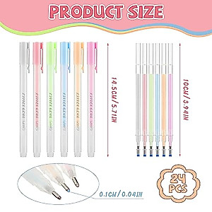 Fulmoon 24 Pieces Ball Point Glue Pen with Glue Refills for Quick Dry Glue Pen for Kids Paper Crafts Supplies Handmade Stationery DIY Kids School Craft Supplies