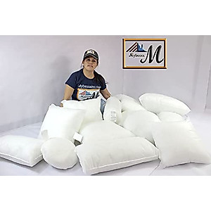 6 X 16 inches Bolsters Pillow Form Inserts for Shams White Hypoallergenic Pillow Insert Premium Made in USA