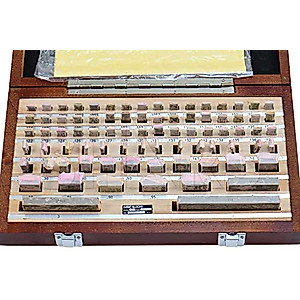 Shars Grade 0 Rectangular Gage Block Set with NIST traceable Certificate 81 PCS 303-5307C M)
