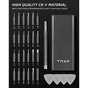Precision Screwdriver Set,30 in 1 Small Screwdriver Set Mini Pocket Screwdriver Kit Magnetic Repair Tool Kit for Electronics,Computer,Laptop,iPhone,MacBooks,Xbox,Game Console,Eyeglass