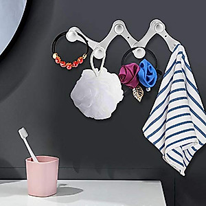 Bathroom Hanging Hook, Cloth Hanger Space Aluminum Wall Hanger, Retractable Hanging Hook, Hanging Hook for Towels Hanging Hook for Coats Door Hanger for Coats Rack for(Bright Sand)