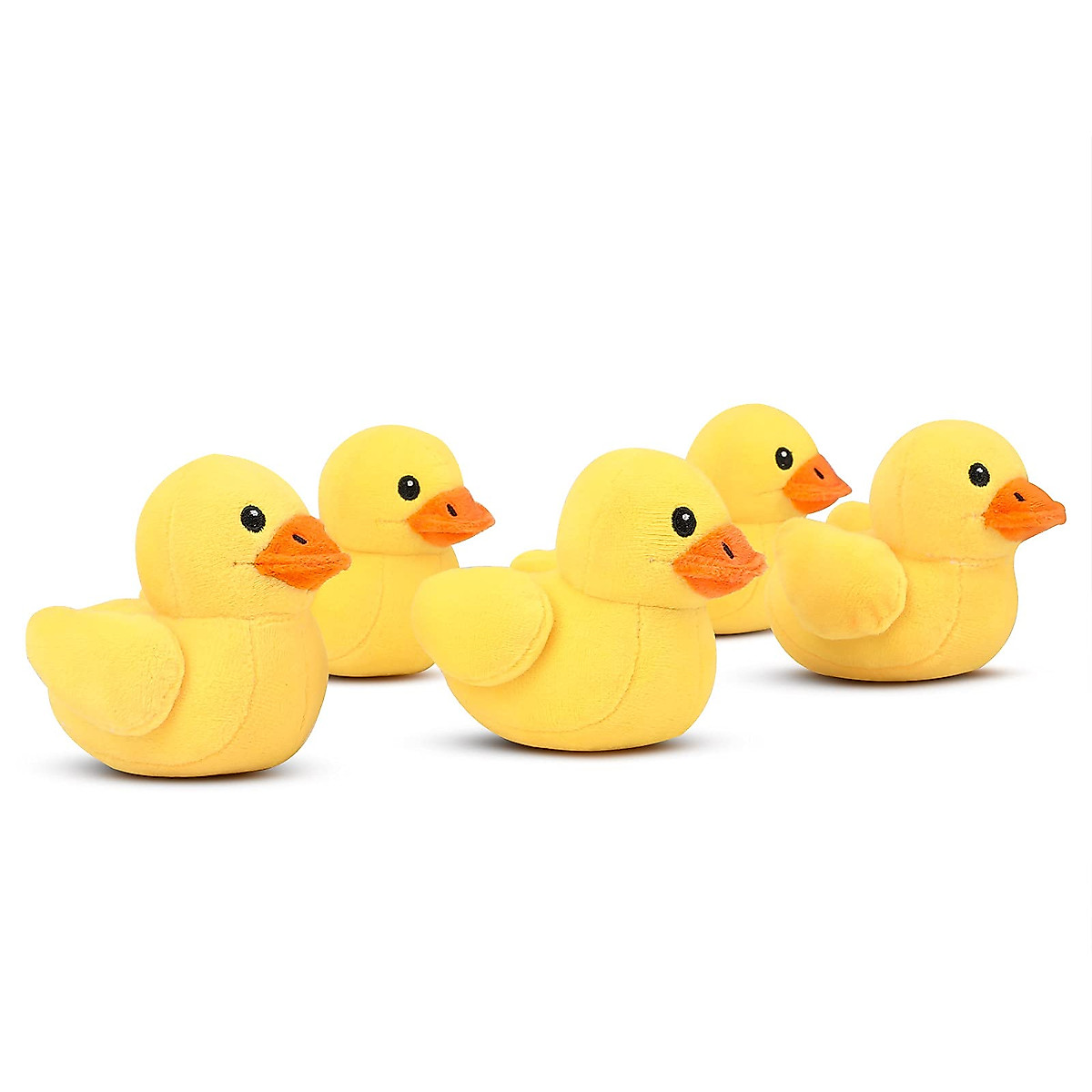 Pegmapri 14" Yellow Duck Stuffed Animal with Babies, Ducky Plush Playset with Zipper Pocket, 5pcs Ducklings Toys Plushie Birthday Gift for Kids Boy Girl