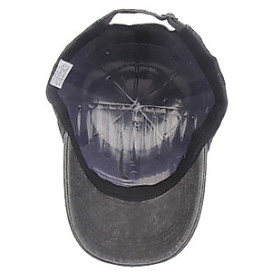 OASCUVER Men's Embroidered Thin Blue Line American Flag Hat Cotton Adjustable Baseball Cap Dad Hat (Thin Blue Line Embroidered Black, one Size)