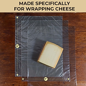 Formaticum Cheese Storage Sheets - Cheese Saver from France- Professional Earth Friendly Transparent Cheese Wrap - Cheese Sheet Savers of wood-based cellulose fibers - Clear 15 Sheets with 9" x 12"