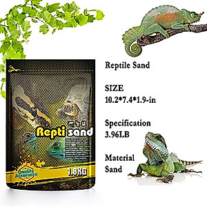 BNOSDM Reptile Terrarium Sand Lizard Substrate and Snake Bedding Clean Natural Terrarium Bedding for Bearded Dragon Lizard Gecko Scorpion Chameleon