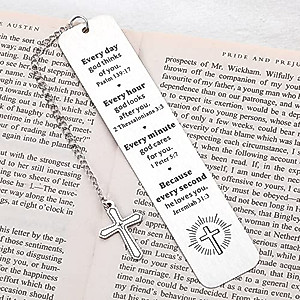 Christian Gifts for Women Men Faith Religious Bible Verse Bookmark Baptism Gifts for Kid Teen Girl Boy Catholic Inspirational Bookmark Graduation Gifts for Her Him Son Daughter Church Gifts in Bulk