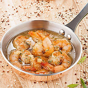 Restaurantware 4 Inch Mini Frying Pan 1 Round Egg Pan - With Handle Stain Resistant Copper Stainless Steel Small Frying Pan Dishwasher Safe For Scrambles Appetizers Or Desserts