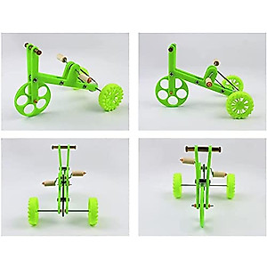 ECOABS Bird Intelligence Training Toy, Parrot Puzzle Bicycle Toy for Small Medium Bird, Parrot Educational Table Top Trick Prop Toy, Bird Foot Talon Toy for Lovebird Conures Parakeet