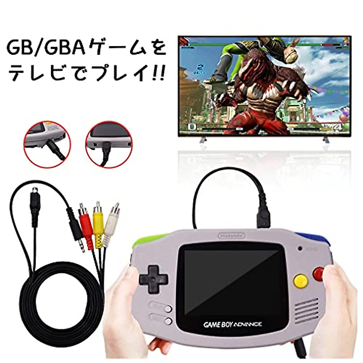 Game Boy 432430 TV Output, Backlight IPS LCD + TV Output Kit, GAMEBOY TV Output, Monitor Output, Play on Large Screen, Japanese Installation Manual (English Language Not Guaranteed)