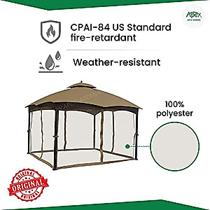 APEX GARDEN 10 Ft. x 12 Ft. Gazebo Replacement Mosquito Netting (Mosquito Net Only)