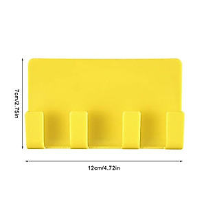 Wall Mount Phone Holder,Self Adhesive Mobile Phone Charging Wall Stand | Multi-Purpose Hook Storage Supporting Accessories for Bathroom, Bedroom, Living Room and Kitchen Dobooo