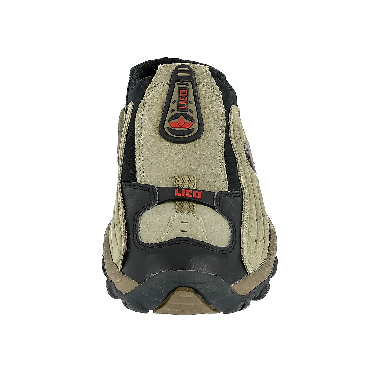 Lico Men's Low Rise Hiking Boots, Brown/Black/red, 9