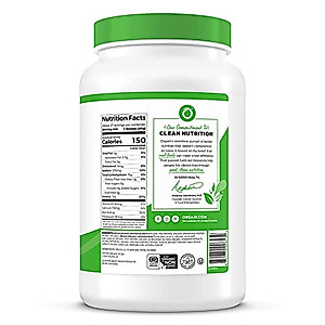 Orgain Organic Plant Based Protein Powder, Vanilla Bean, 2.74 lb