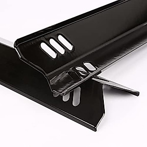 Hisencn 15 Inch Heat Shields Replacement for Dyna-glo DGF510SBP, DGF510SSP, Heat Plates for Backyard BY13-101-001-13, BY14-101-001-02, BY15-101-001-02, Porcelain Steel Heat Plate, 5-Pack