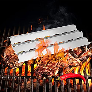 Heat Plate Shield Replacement for Broil King 9869-74ED, 9869-77C, 9869-77ED, 9869-84, 9869-84R, 9869-87, 9869-87R, 986984, 986984R, 986987, 9875-84, 9875-87, 986787C, 9868-74, 9868-77, 9868-84, 3 Pack