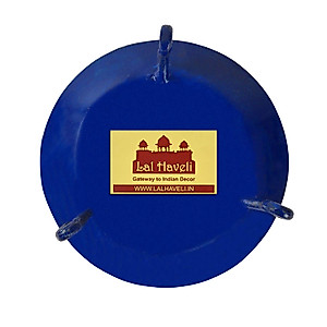 Lalhaveli Candle Holders Blue Table Decorative Candlestick Holder for Wedding Dinning Party Candle Holders Wrought Iron (4.5X2 Inch) Candle Included