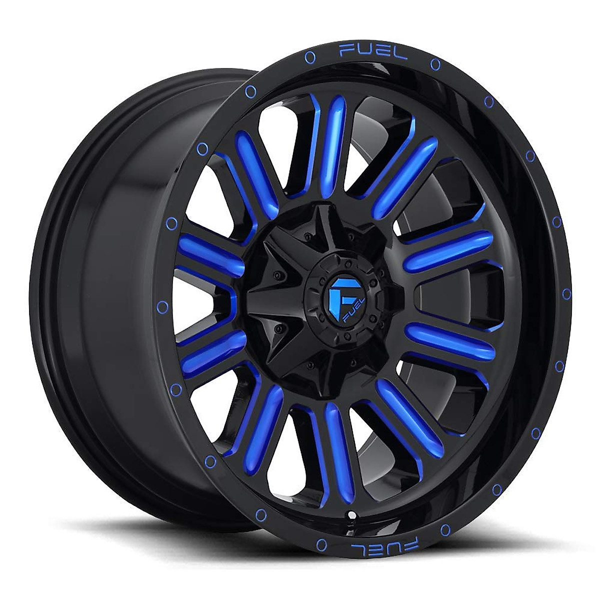 FUEL Hardline NLK-Gloss MIL BLU Wheel with Painted (20 x 9.5 inches /6 x 135 mm, 20 mm Offset)