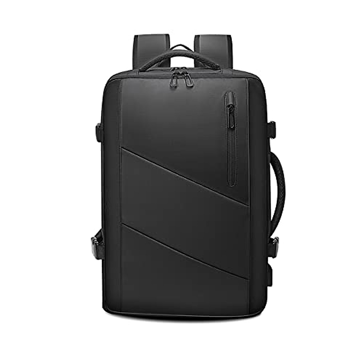 LAORENTOU Laptop Travel Backpack Anti-Theft Mens Fabric Leather Business Backpack 15 Inch Travel Duffle Bag for Men