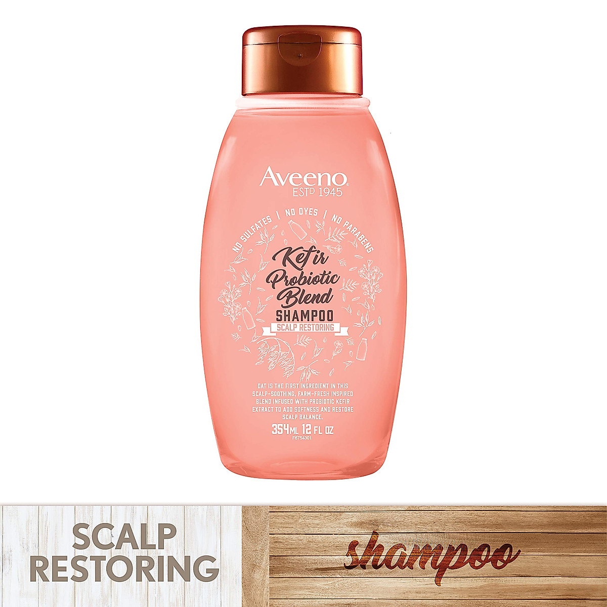 Aveeno Kefir Probiotic Blend Shampoo, 12oz