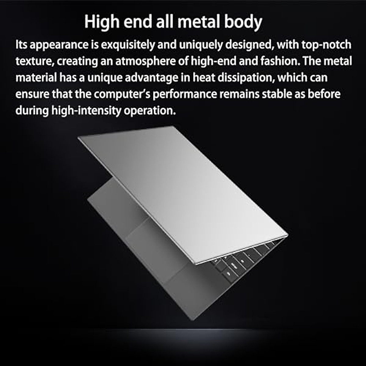 Morostron Win11 Laptop Computer, 15.6 Inch N5095 Quad core 16GB RAM 512G SSD, FHD 1920 * 1080 IPS Display Notebook PC, Backlit Keyboard, Finger Print Touch ID, AC WiFi,All-Metal Body