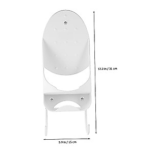Veemoon 1pc Iron Rack Towel Holder Stand Wall Mounted Clothing Rack Over Door Clothes Hanger Rack Spray Bottle Holder Ironing Board Hanger Door Ironing Board Hanger Storage Wall Rack Pbt