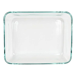 Pyrex 7211 6 cup Rectangle Clear Glass Food Storage Dish Made in the USA - 4 Pack