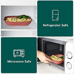 BABELIO Powerful Suction Plates for Baby and Toddler, 100% Food Grand Silicone Divided Baby Plates, BPA Free, Microwave & Dishwasher Safe, Stay Put with 4 Suction Cups, 3 Pack