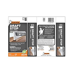 Frost King Door or Window Draft Stop Cloth Seal, 36-inches, Decorative Gold