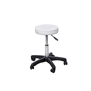 Salon Style White Leather Cover Beauty Professional Facial Tabel Bed Chair Massaging Tables for Barber Face Beauty Updated Facial Beds and Tattoo Chairs with Stool