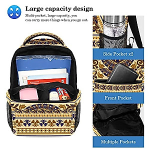 VBFOFBV Travel Backpack, Laptop Backpack for Women Men, Fashion Backpack, Egyptian Vintage Ethnic