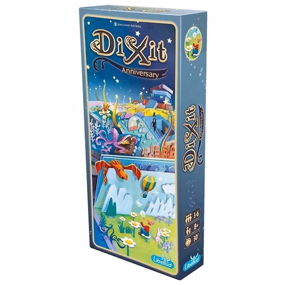 Dixit Anniversary Board Game Expansion - Unleash Your Imagination with Stunning Artistry! Creative Storytelling Game for Kids & Adults, Ages 8+, 3-6 Players, 30 Min Playtime, Made by Libellud