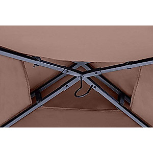 MASTERCANOPY Grill Gazebo Replacement Canopy for Model L-GG001PST-F (Brown)