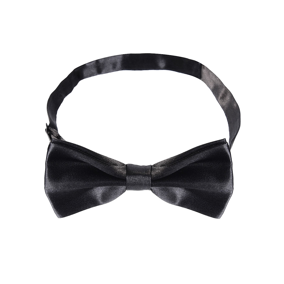 Sumind Men's Pre-Tied Bow Ties Tux Bowtie Adjustable Formal Neck Bowtie for Parties (Black, 1 Piece)