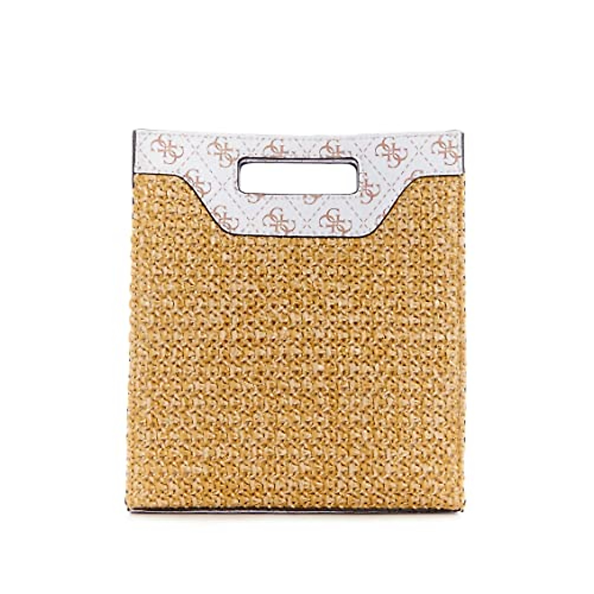 GUESS US Kasinta Raffia Mini Cutout Tote