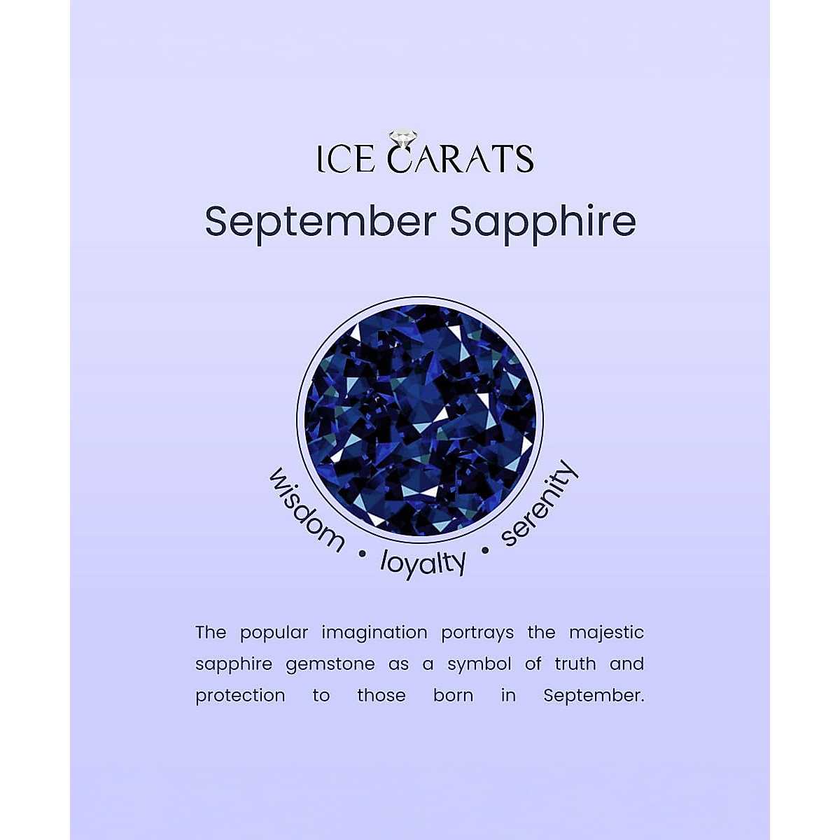 IceCarats 14K Yellow Gold Blue Sapphire Ring Gemstone Band September Birthstone Jewelry Size 7.00